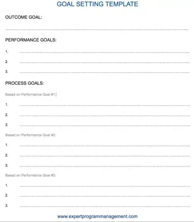 Goal Setting Worksheet For Athletes
